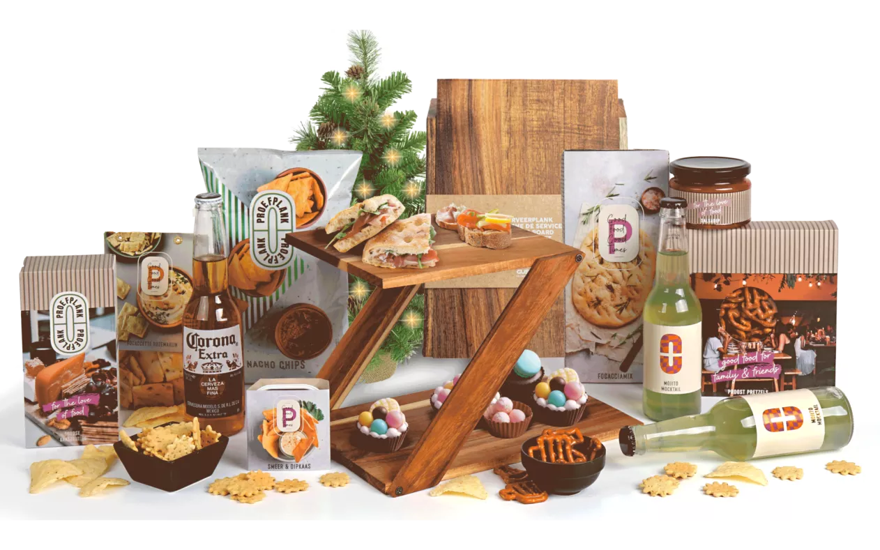 Luxe Borrelplank kerstpakket - Kerstpakkettenplaza.nl